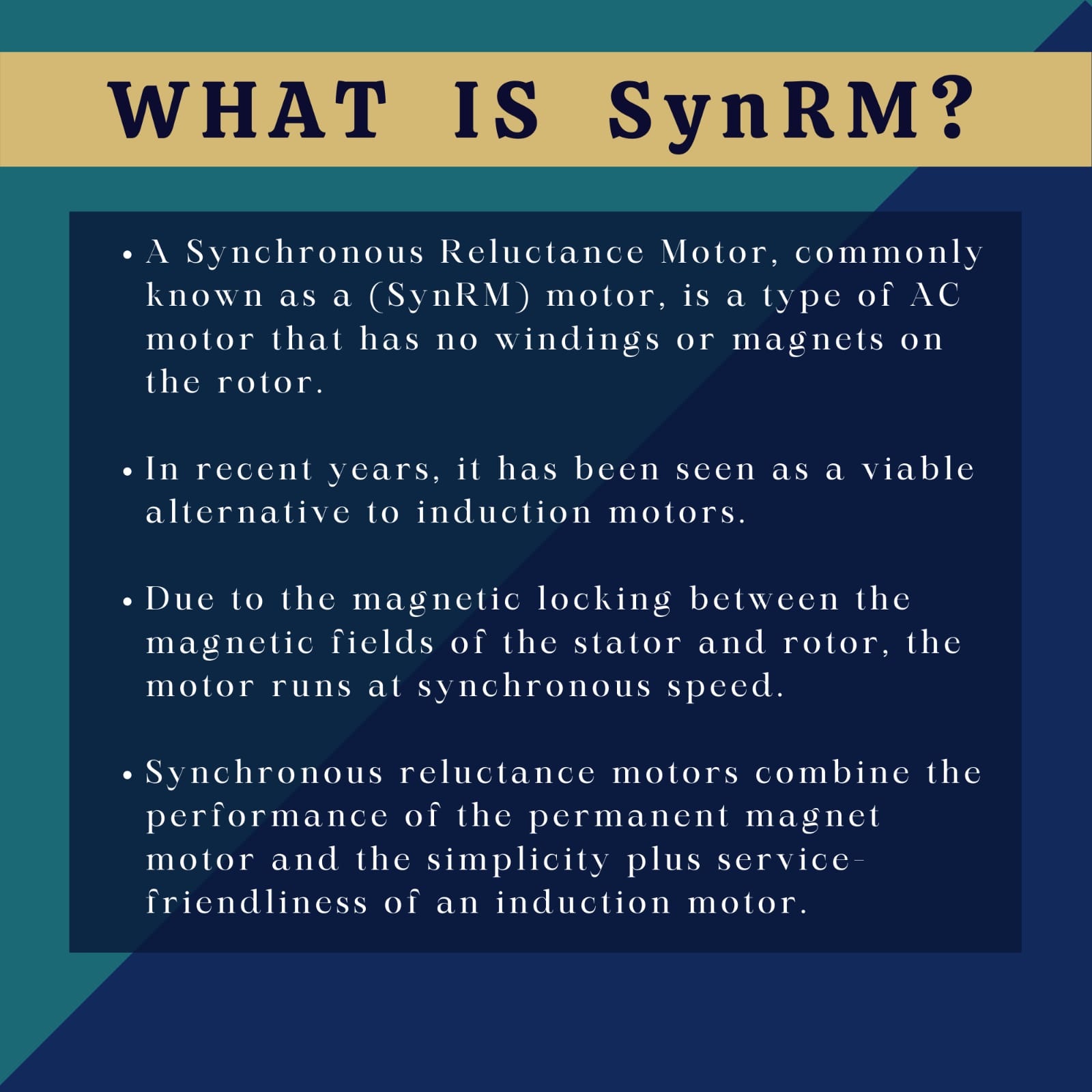 Synchronous reluctance motor – ISA Manipal – The official student ...